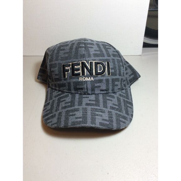 Accessories | Fendi Baseball Cap Grey Adjustable | Poshmark